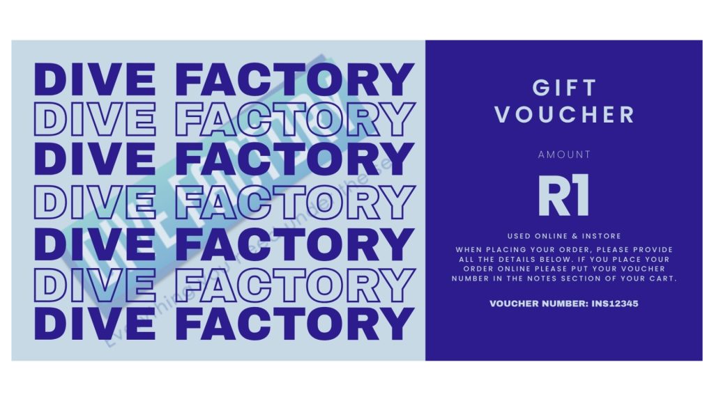 GIFT VOUCHER - Dive Factory South Africa